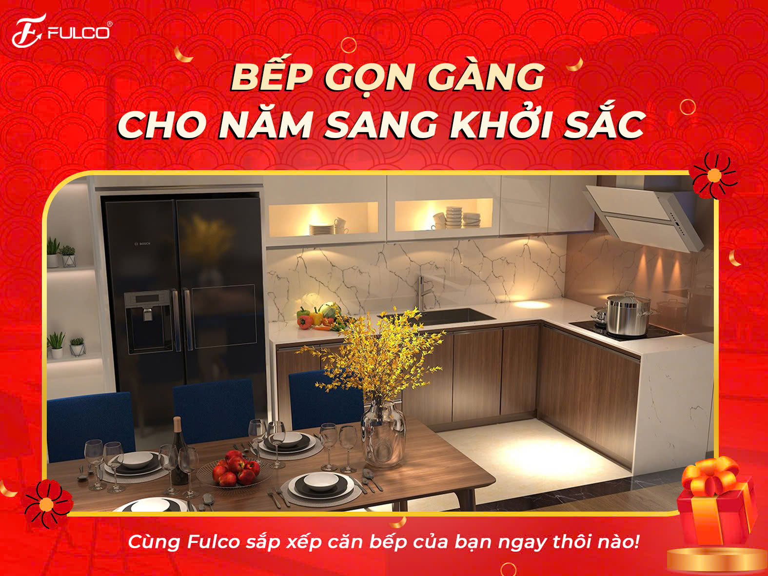 BẾP GỌN GÀNG - CHO NĂM SANG KHỞI SẮC